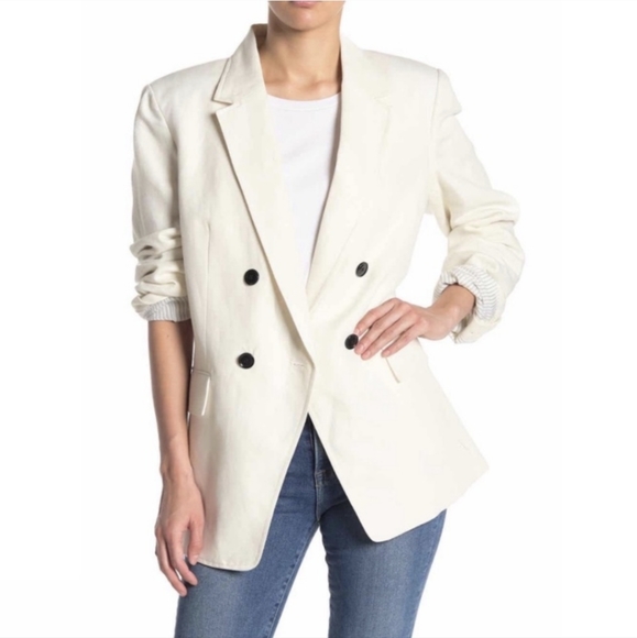 Frame Denim | Jackets & Coats | Frame Double Breasted Boyfriend Blazer ...